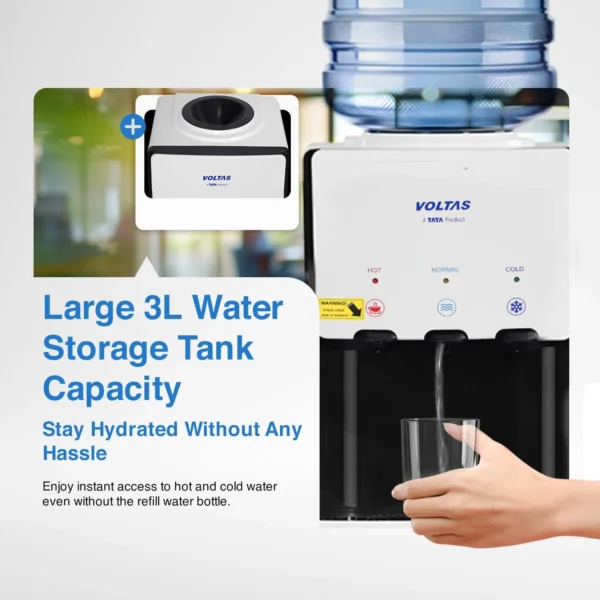 Voltas Water Dispenser ISI Mark Minimagic Spring TT White [Table Top ...